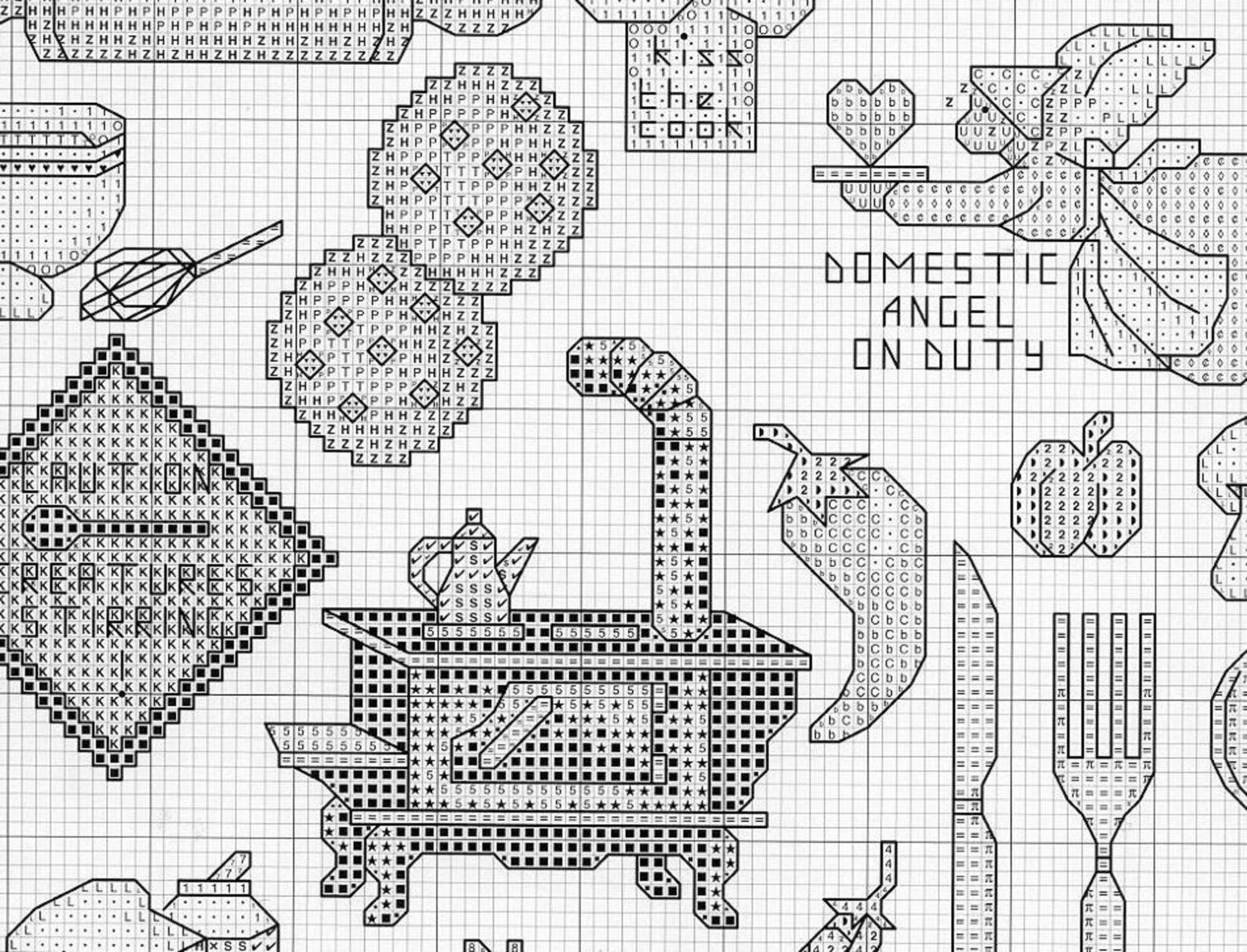 66 KITCHEN Motifs Vintage Cross Patterns Set Pdf Sampler | Etsy