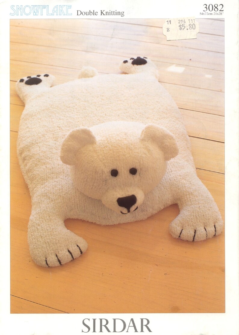 CUTE Baby Bear Rug Knitting Pattern Pdf Instant Download Easy - Etsy