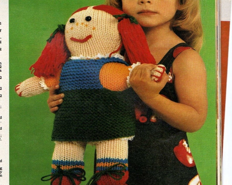 ALMOST FREE Vintage Rag Doll Pattern Easy Toy Instructions - Etsy