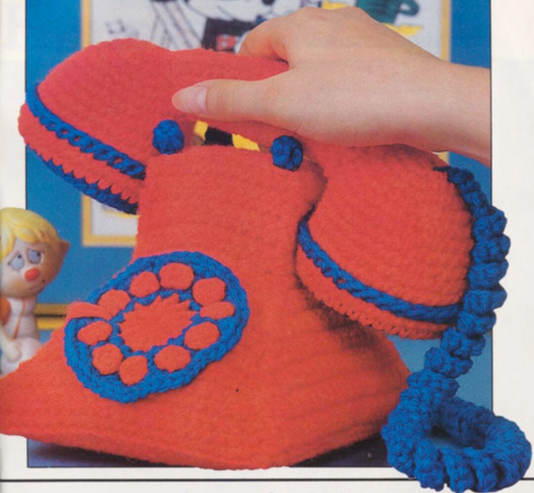CUTE Vintage Crochet TELEPHONE Crochet Toy Pattern Instant Download Pdf ...