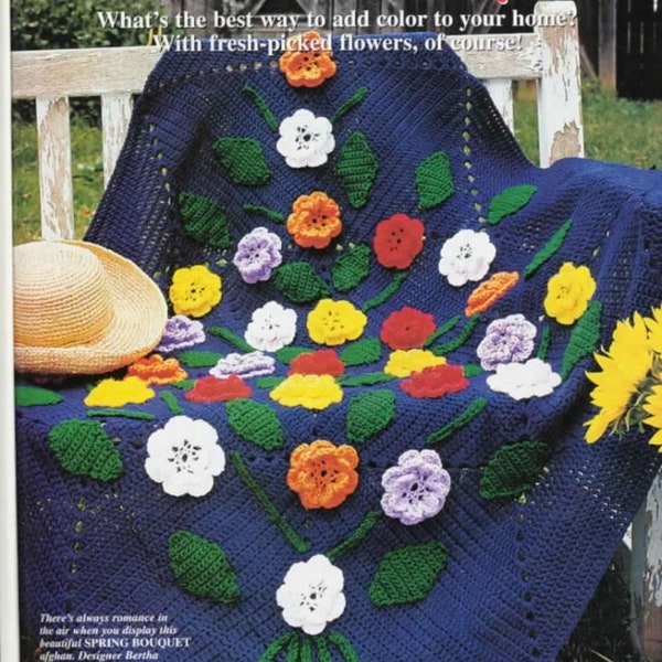 Flower Afghan - Etsy