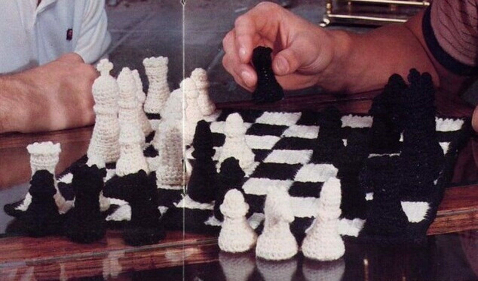 Vintage Crochet Chess Set Game Toy Pattern Pdf Instant Download Size 14 ...