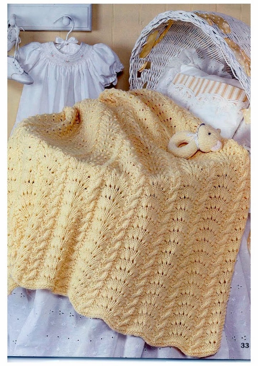 CUTE Baby Blanket Knitting Pattern Pdf Instant Download Baby Blanket ...
