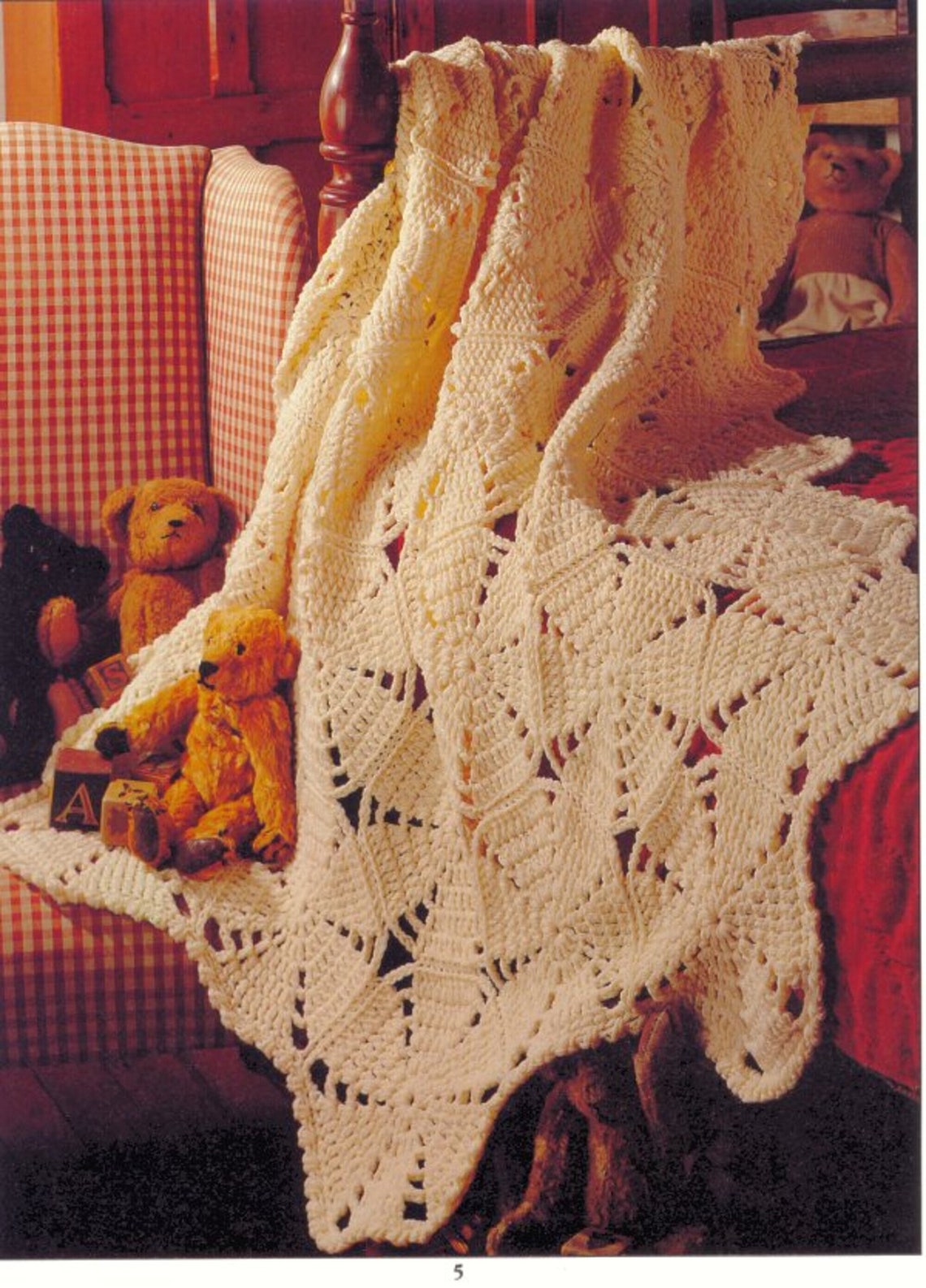 STUNNING Vintage Hexagon Afghan Crochet Pattern PDF Instant - Etsy
