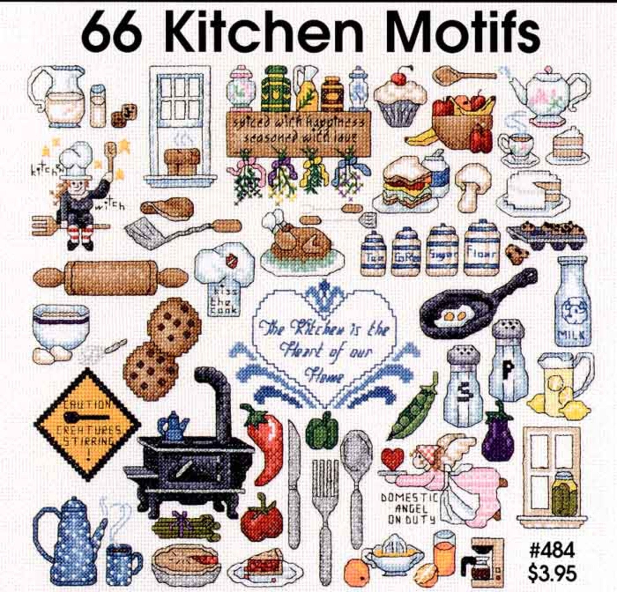 66 KITCHEN Motifs Vintage Cross Patterns Set Pdf Sampler - Etsy