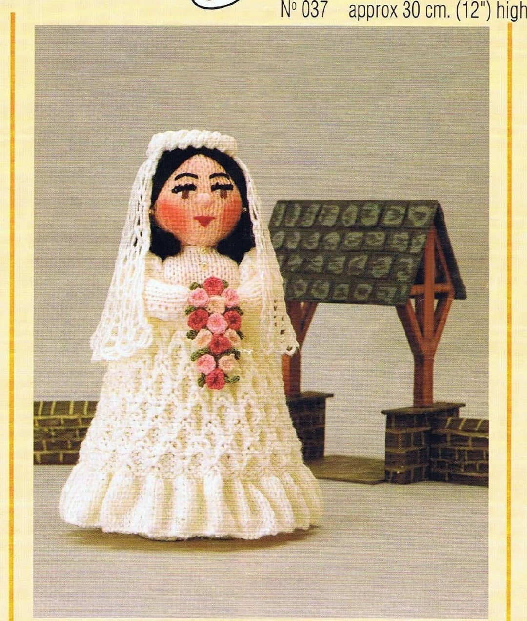 Vintage Doll Bride Toy Knitting Pattern Pdf Instant Download Easy to ...