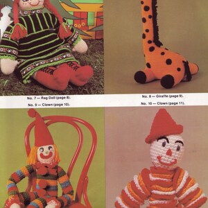 Vintage Toys Knitting Crochet Pattern Booklet / Craft E Book PDF ...