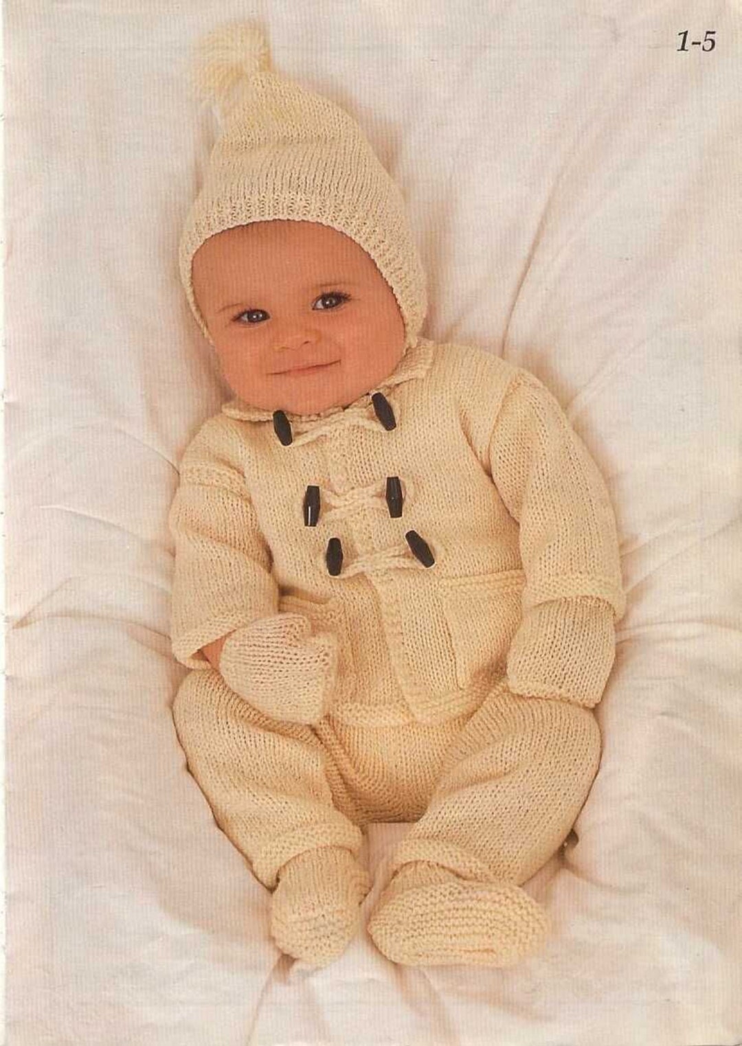 CUTE Vintage Baby Pram Set Knitting Pattern PDF Instant Download Baby ...