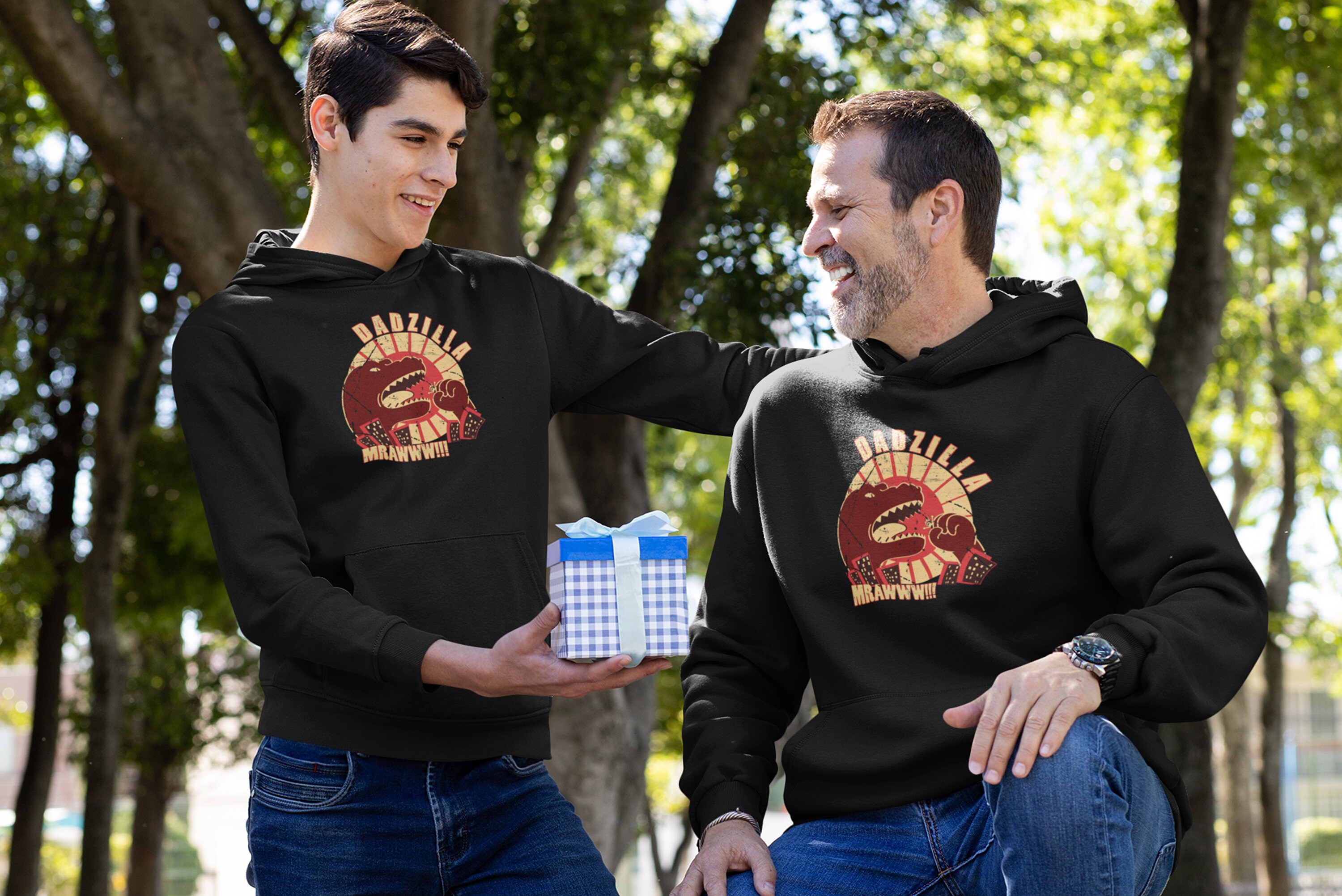 Dadzilla Father of the Monsters Retro Vintage Sunset - Etsy