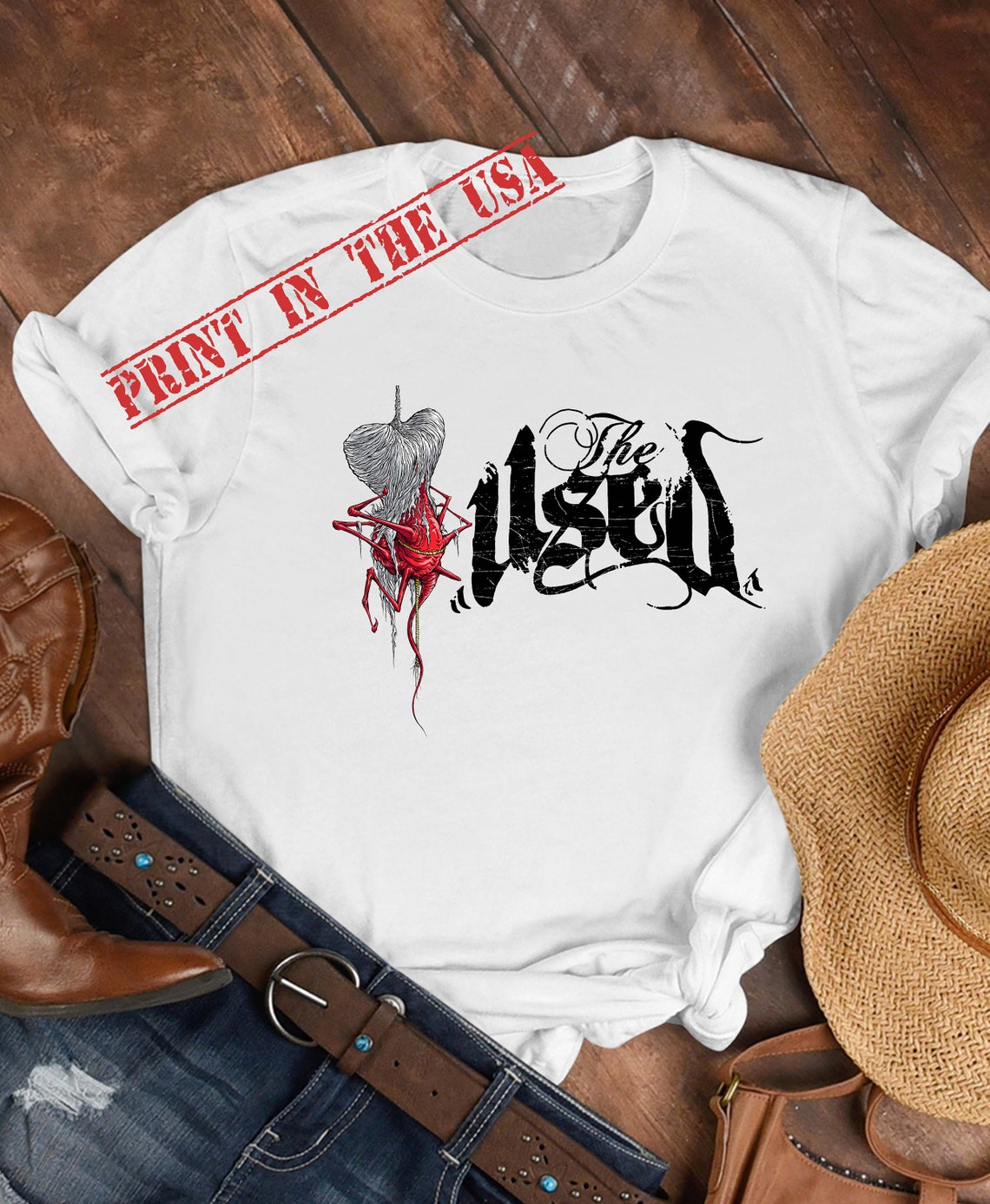 The Used Rock Band Shirt in Love and Death Retro American - Etsy