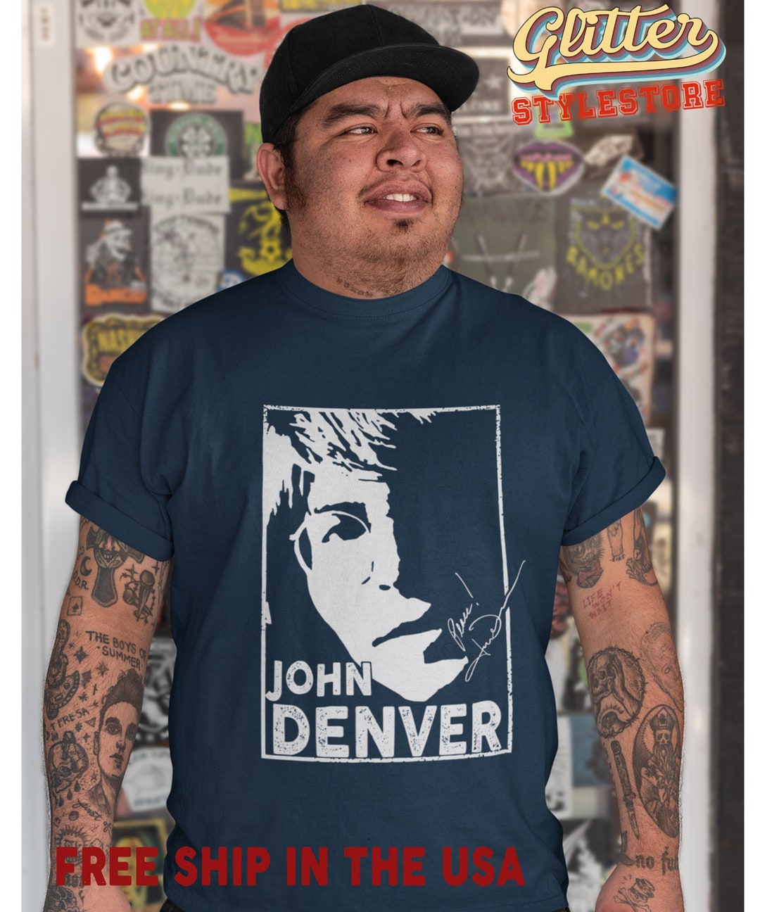 Vintage John Denver Shirt, Take Me Home, Country Roads, Gift for Men ...