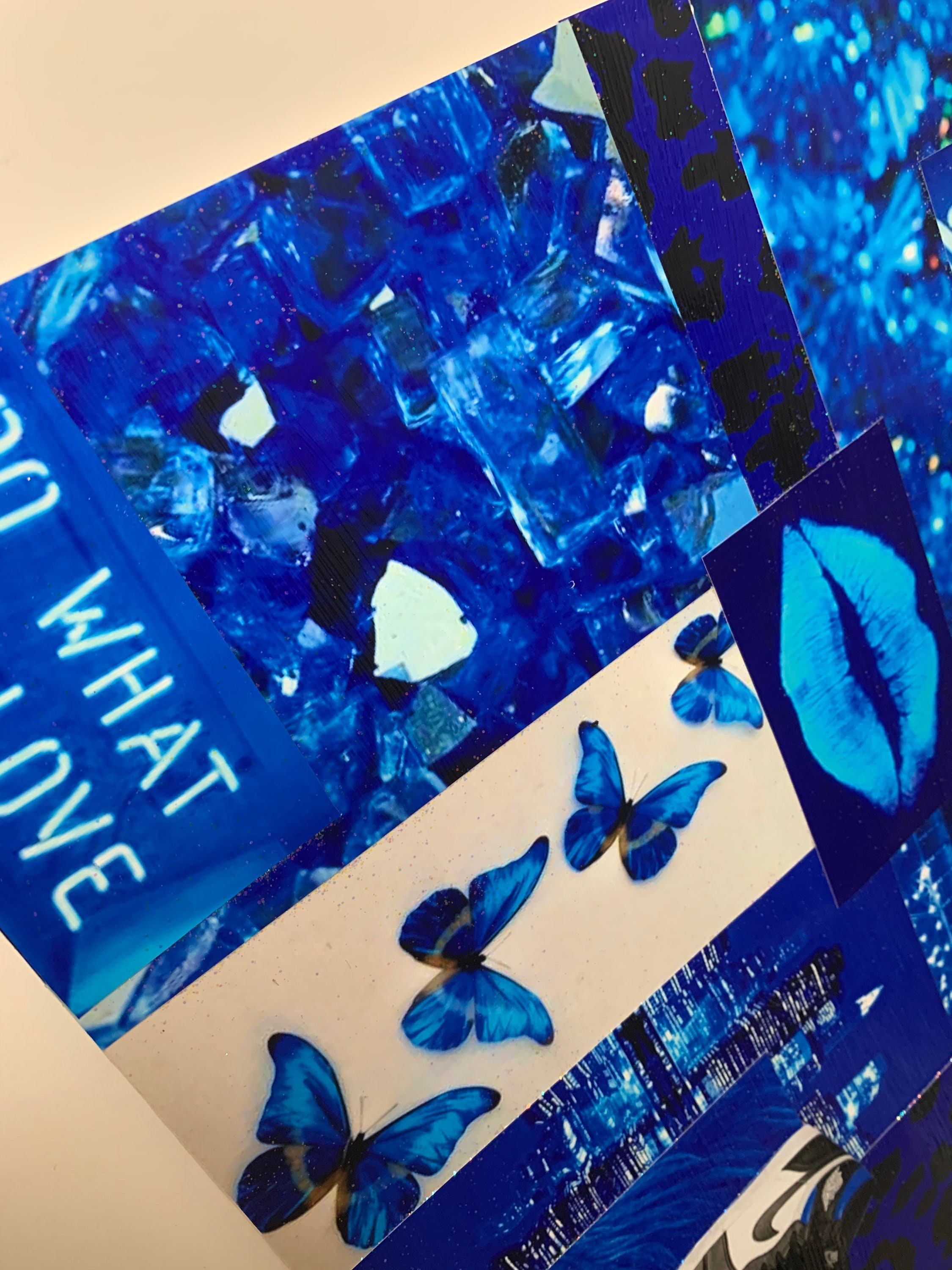 Royal Blue Collage - Etsy