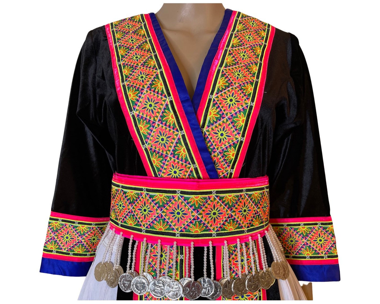 M11 Hmong Paj Ntaub Mos Machine Make Size 44 - Etsy