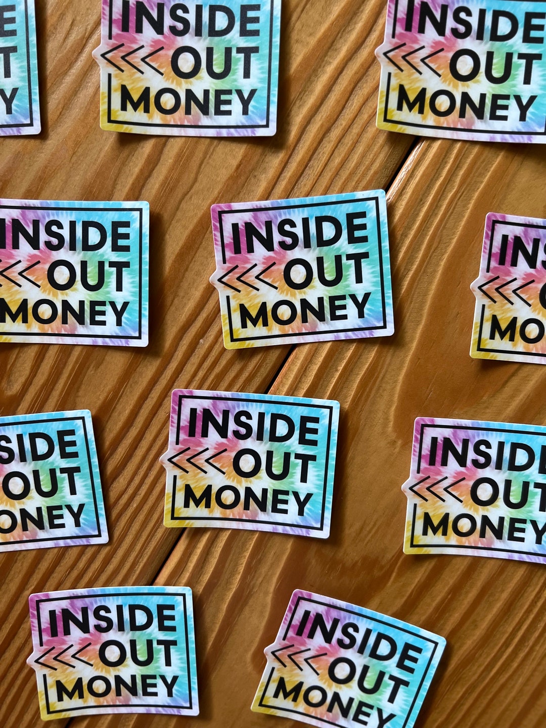 Inside Out Money RAINBOW Logo Sticker - Etsy