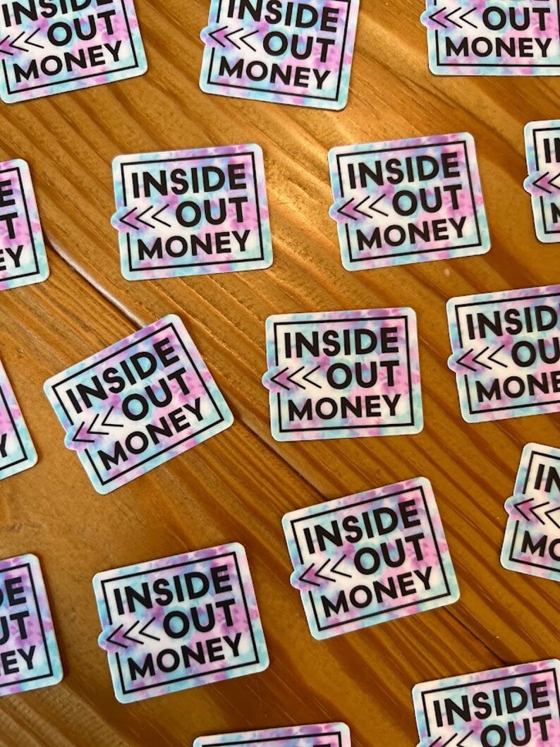 Inside Out Money Logo Sticker - Etsy