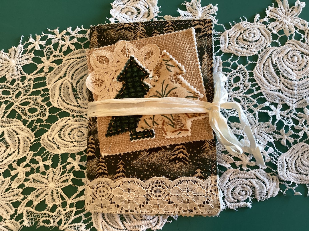 Slow Stitch, Christmas Tree Journal, Holiday Journal - Etsy