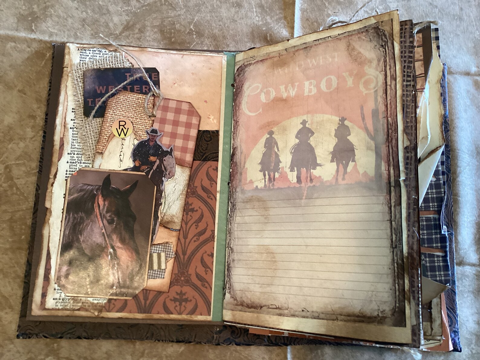 Cowboy Journal, Western Journal, Wild West, Grungy Journal - Etsy