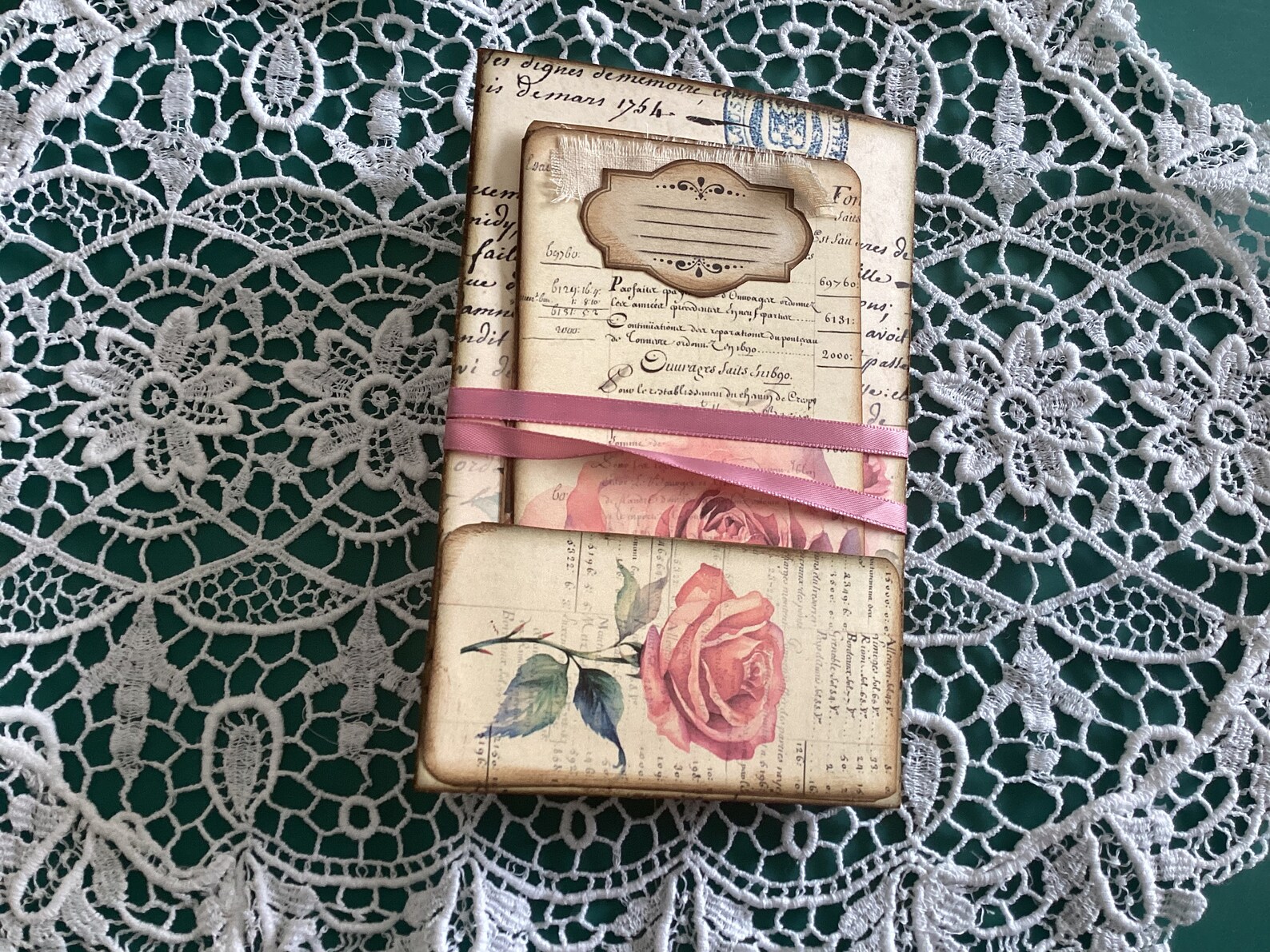 Folio, Tri Fold Folio, Mini Journal, Journal Insert, Roses - Etsy