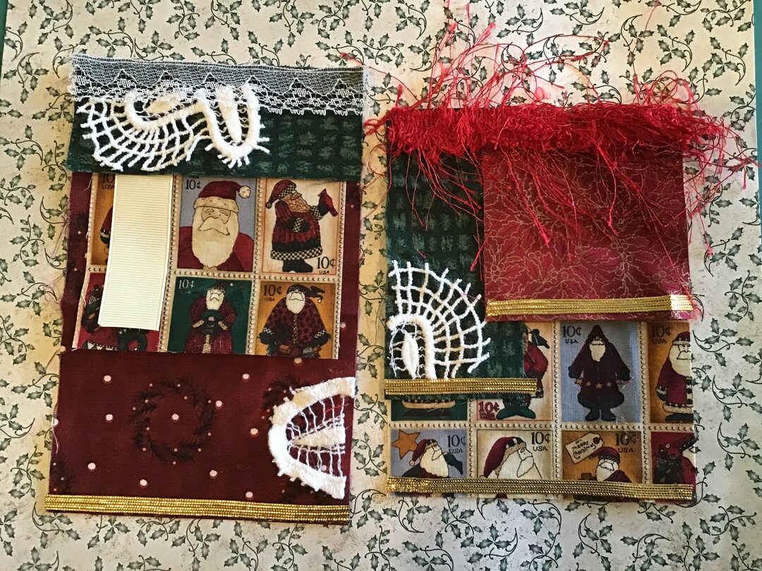 Christmas Fabric Flips, Christmas Journal, Fabric Flips - Etsy