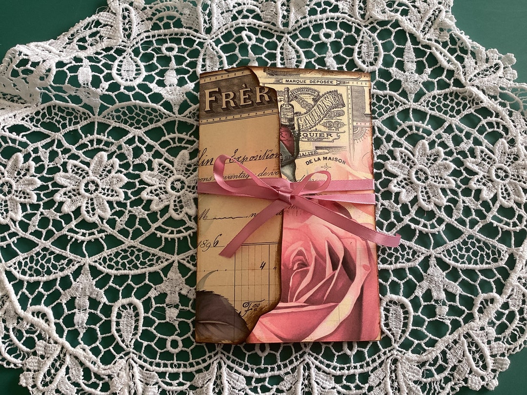 Folio, Tri Fold Folio, Mini Journal, Journal Insert, Roses - Etsy