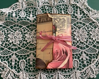 Rose Tri Fold Folio, Mini Journal, Journal Insert - Etsy