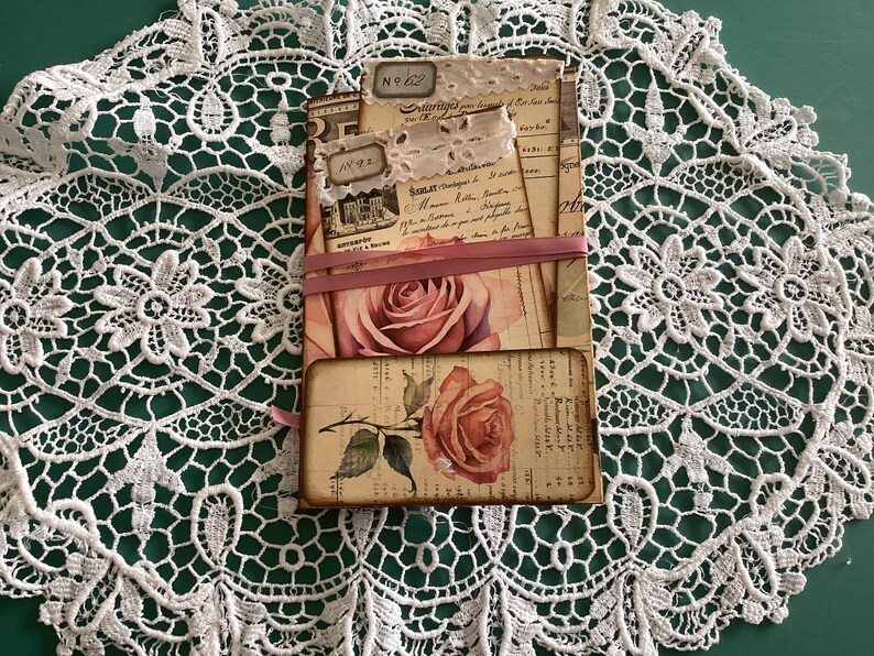 Folio, Tri Fold Folio, Mini Journal, Journal Insert, Roses - Etsy