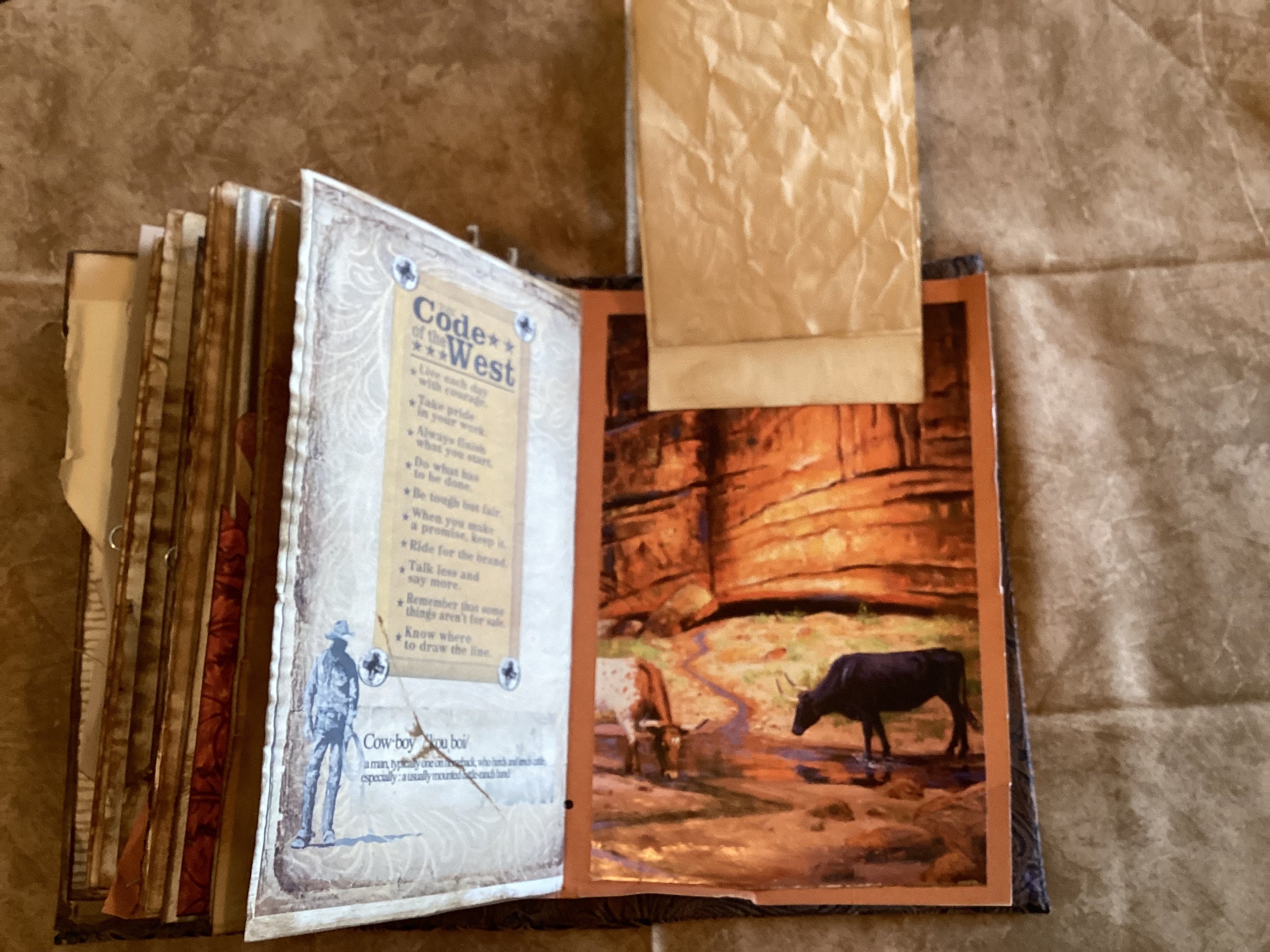 Cowboy Journal, Western Journal, Wild West, Grungy Journal - Etsy