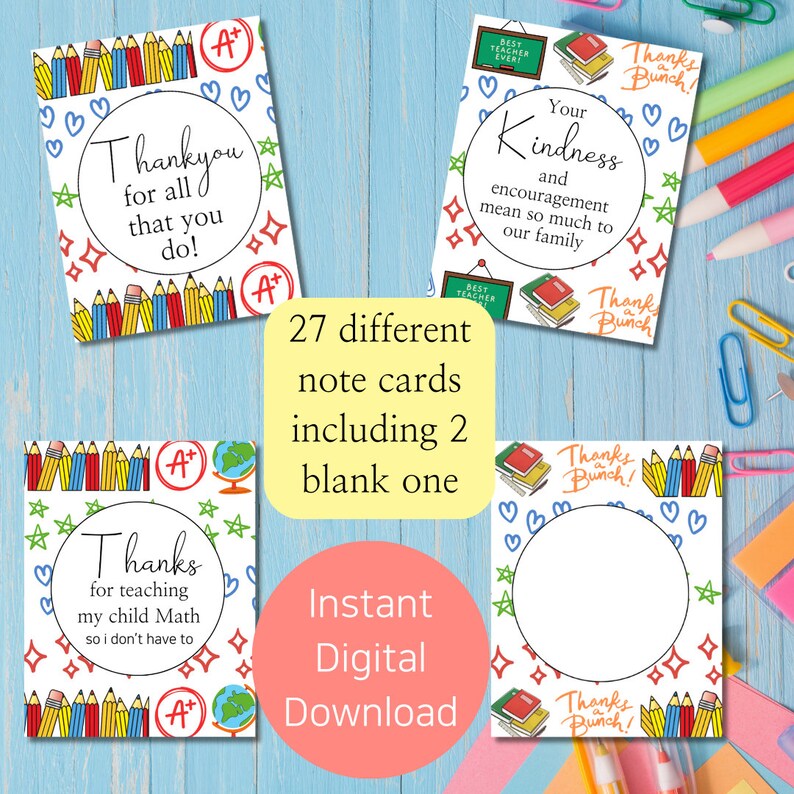 Teacher Appreciation Gifts, Card for Teacher, Teacher Appreciation Gift ...