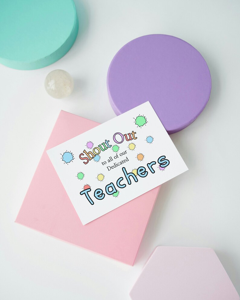 Teacher Appreciation Card, Card for Teacher, Teacher Appreciation Gift ...