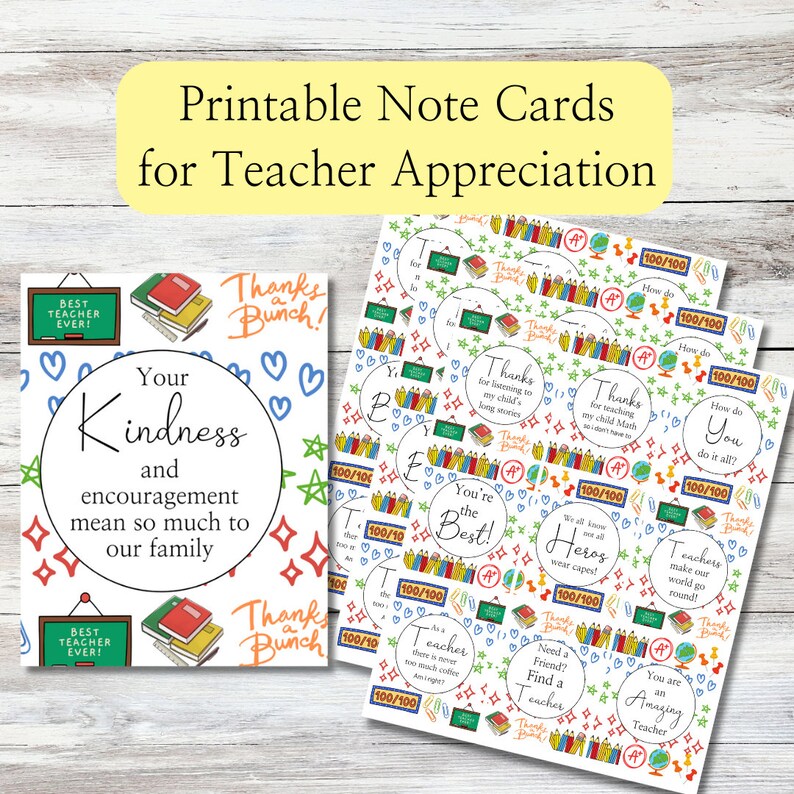 Teacher Appreciation Gifts, Card for Teacher, Teacher Appreciation Gift ...