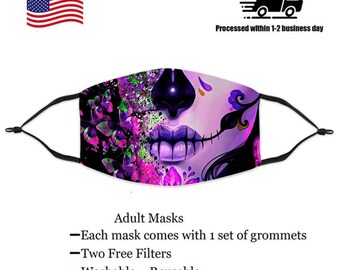 Catrina Face Mask | Etsy