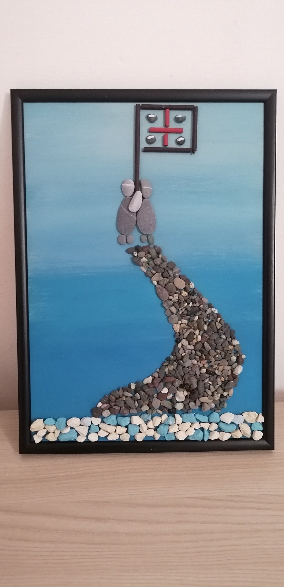 Sardinia, Sea, Four Moors, Pebble Art, Paintings, Stones, Stones - Etsy