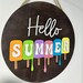Hello Summer Popsicle Door Sign - Etsy