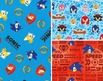 Sonic the Hedgehog Fabric Quarters - Etsy