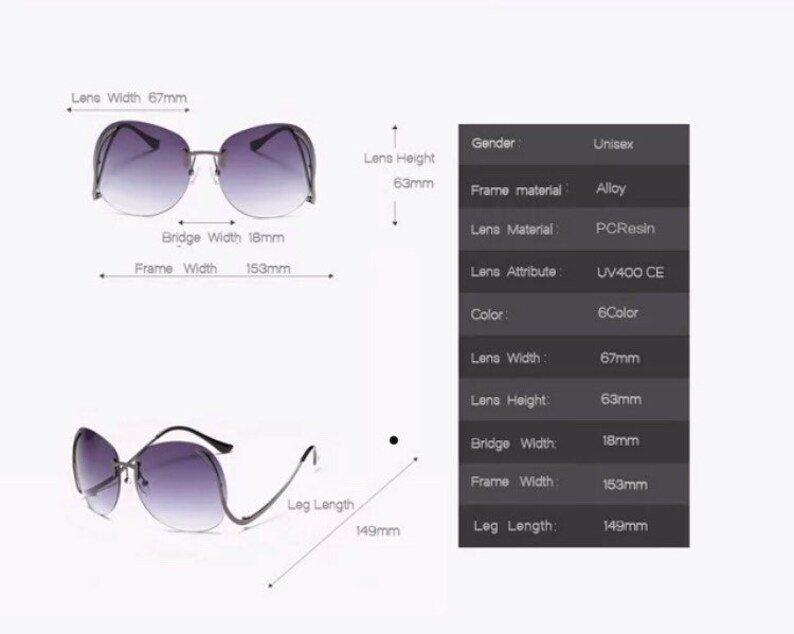 Oversized Sunglasses - Etsy