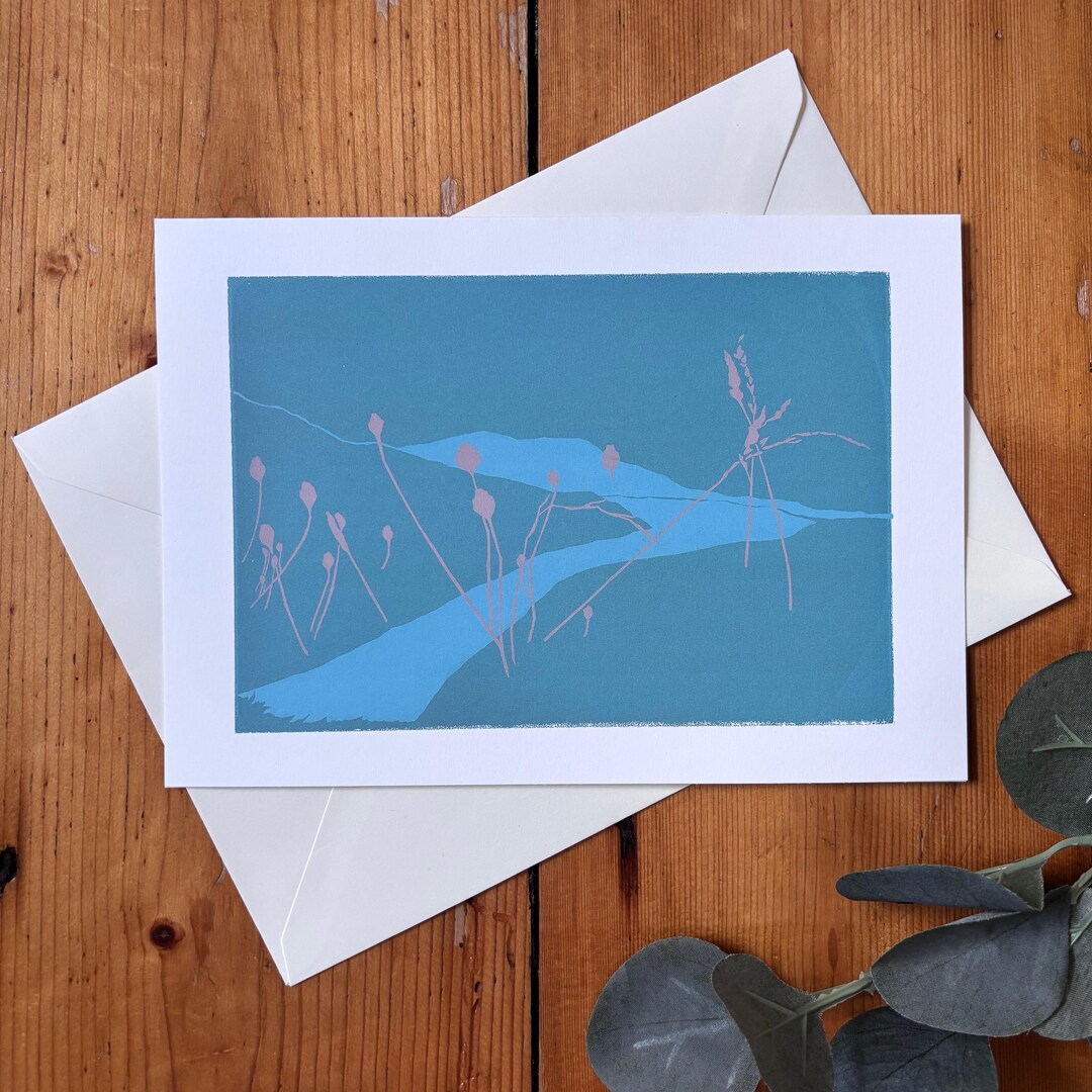 Drift' Greeting Card - Art Card - Abstract Flowers - Nature Card ...