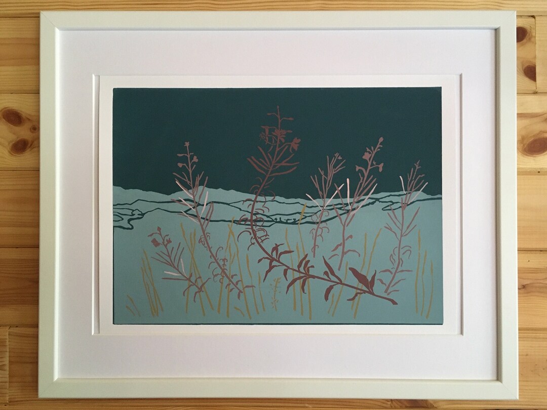 A3 Landscape Screenprint, Original, Limited Edition, Hand Printed ...