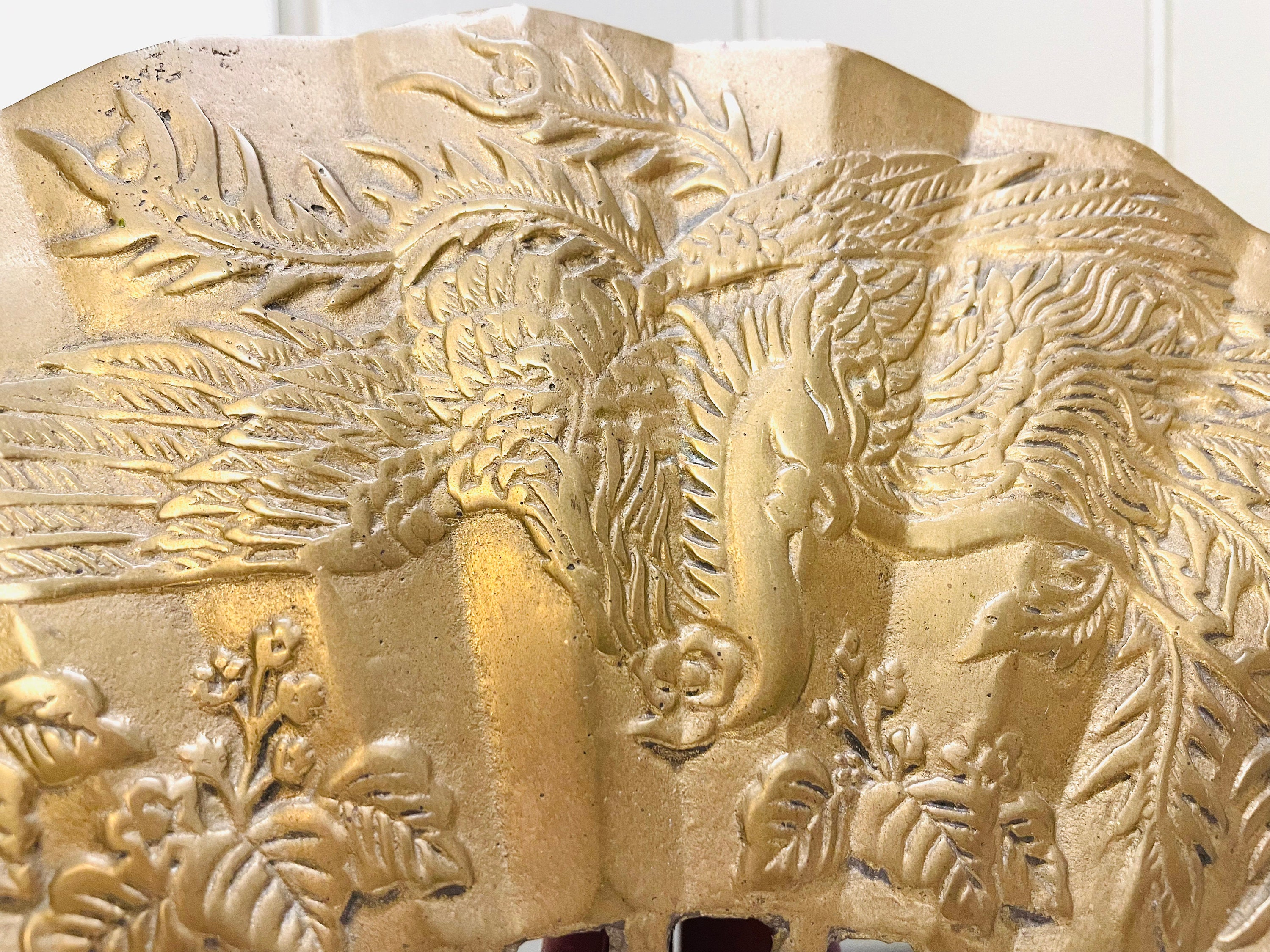 Vintage Leonard Silver MFG Co Solid Brass Decorative Asian Theme ...