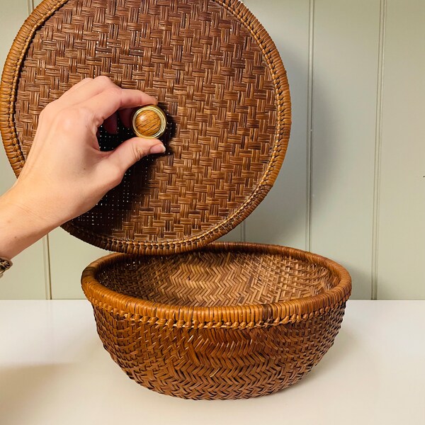 Cane Basket - Etsy