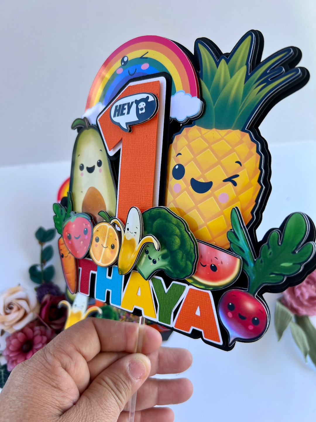 Hey Bear Sensory Cake Topper. Smash Cake Topper. Bear First - Etsy