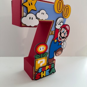 Mario 3D Letters / Mario Brothers Birthday Decorations / Super Party ...