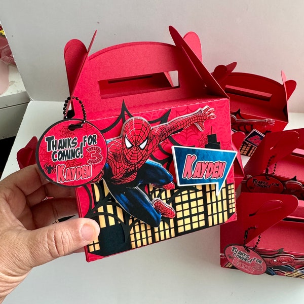 Spiderman Birthday Favor Bag - Etsy