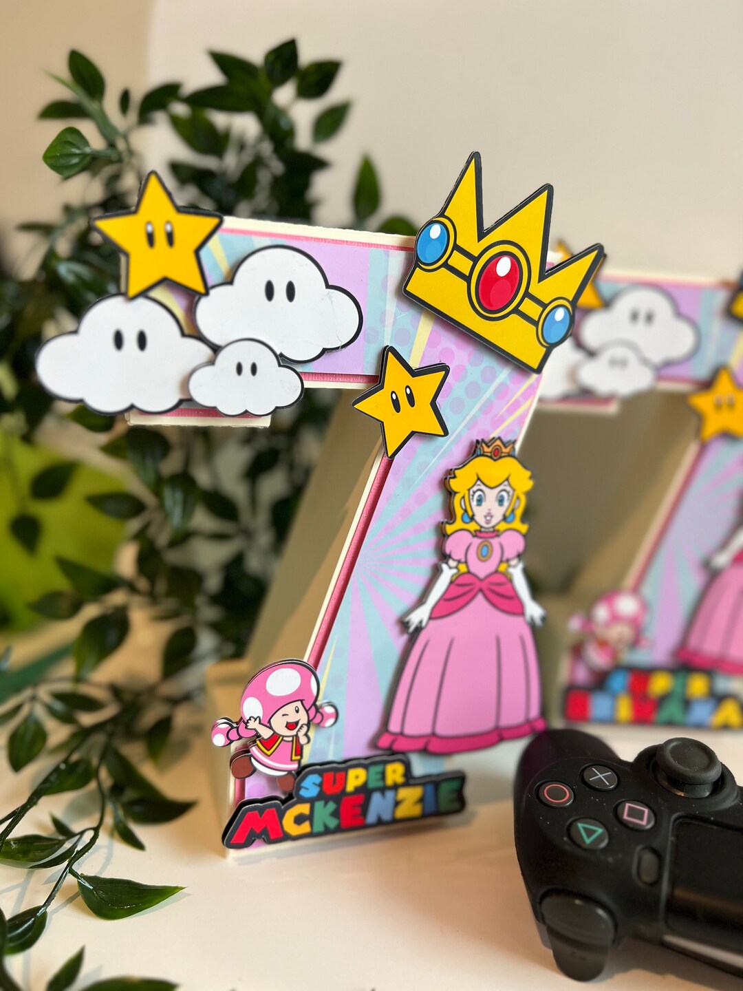 Princess 3D Letters / Princess Peach Birthday Decorations / Princess ...