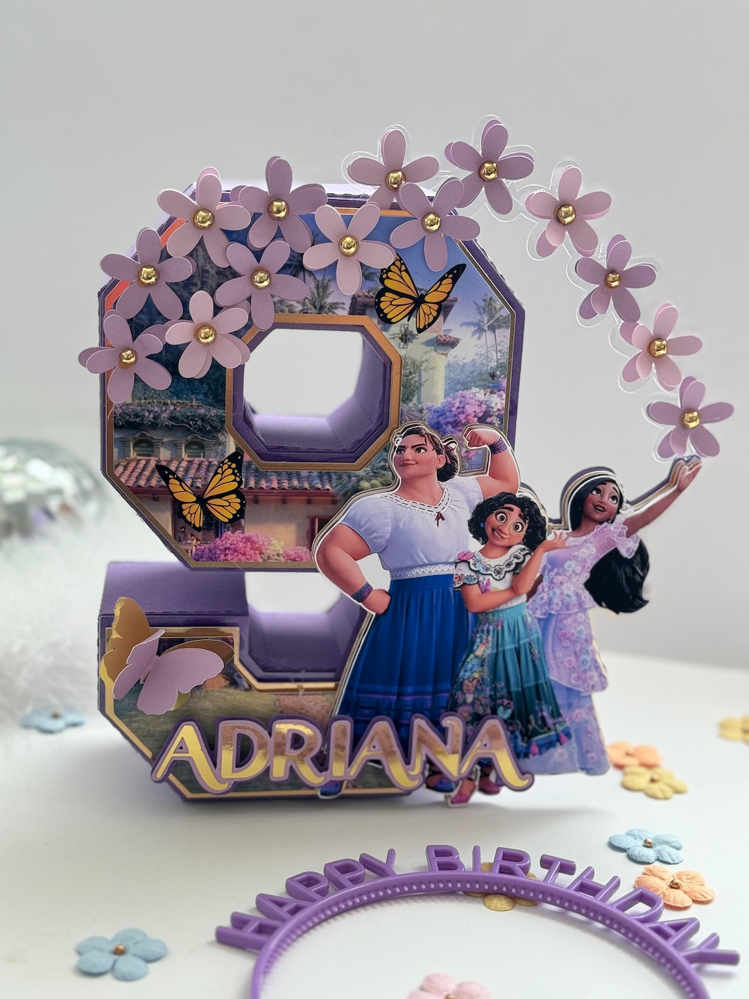 Encanto 3D Number - Encanto Party Decor - Madrigal Party - Encanto Cake ...