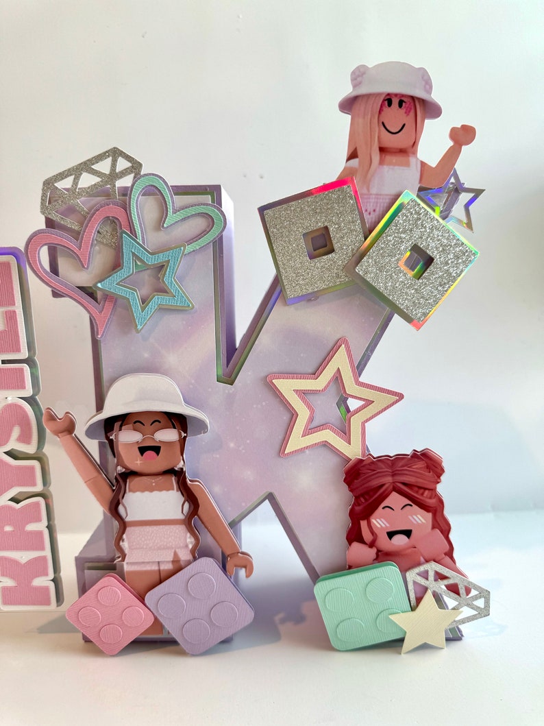 Roblox 3D Letters/number Decor / Roblox Party / Roblox Game Birthday - Etsy