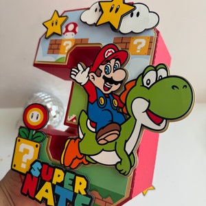 Super Mario 3D Letters / Mario Brothers Birthday Decorations / Super ...