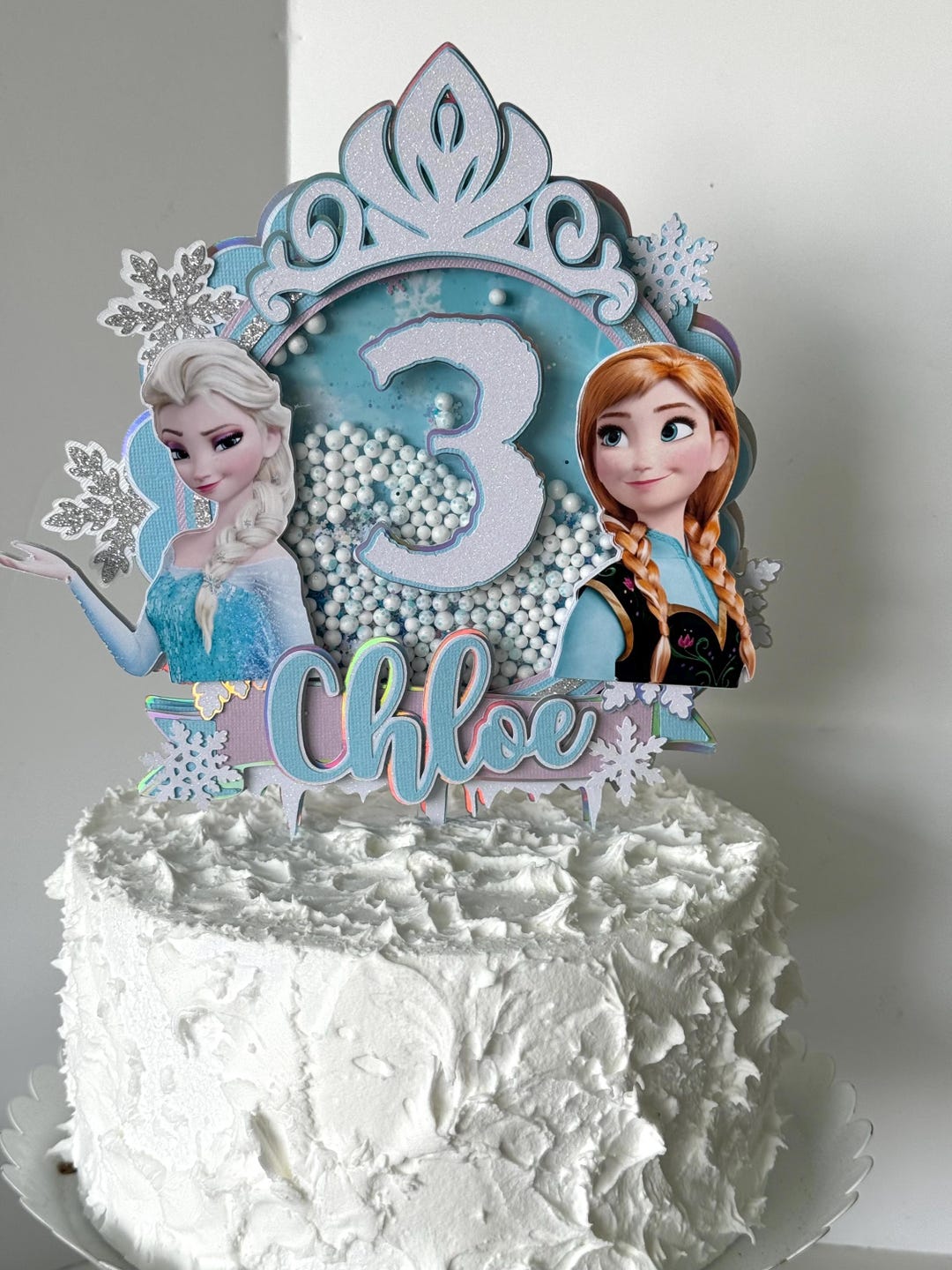 Ana E Elsa Cake Topper, Frozen Cake Topper, Elsa Cake Topper, Ice Queen ...