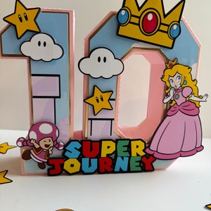Princess 3D Letters / Princess Peach Birthday Decorations / Princess ...