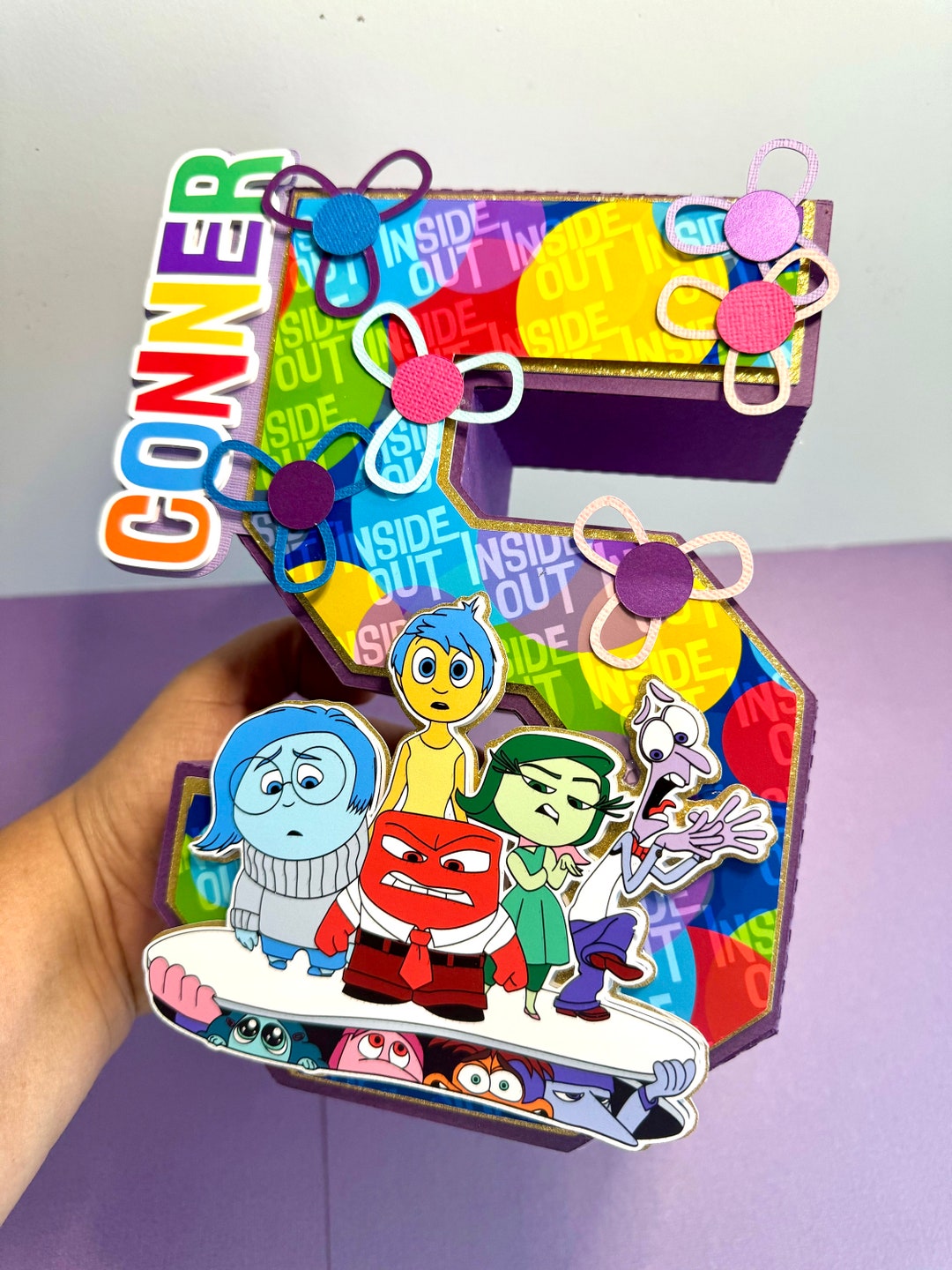 Inside Out Theme 3D Letters - Inside Out Birthday Decor - Inside Out ...