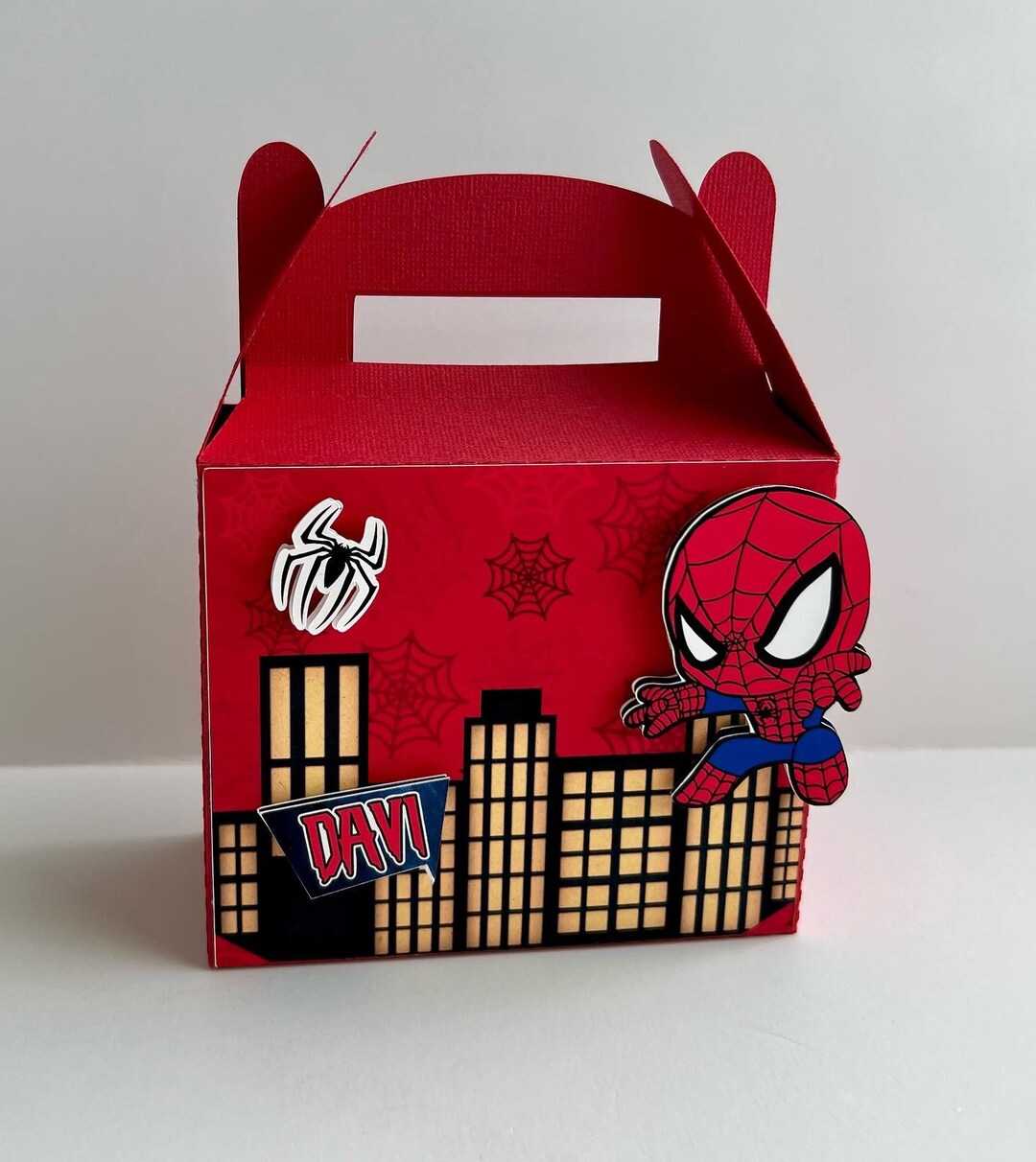 Spider Man Favor Box, Spider-man Birthday, Spiderman Party Bags ...